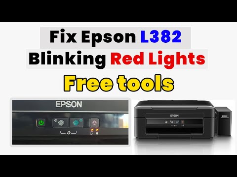 Epson L382 Two Lights Blinking? Fix Waste Ink Pad Full Error | Step-by-Step Reset Guide (2025)