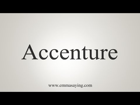 How To Say Accenture
