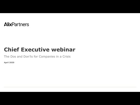 Webinar: The dos and don'ts for companies in a crisis