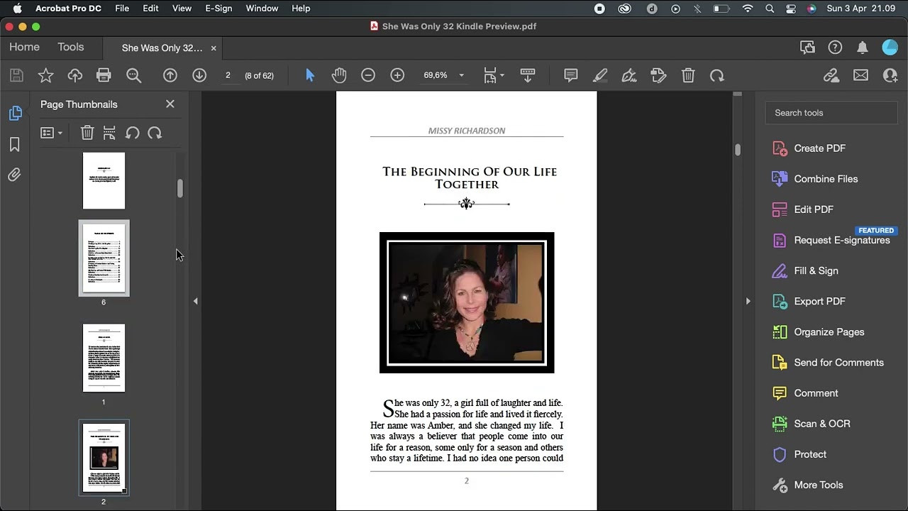 Sample TOC for PDF and Kindle