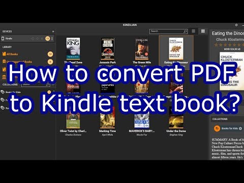 How to convert PDF to Kindle