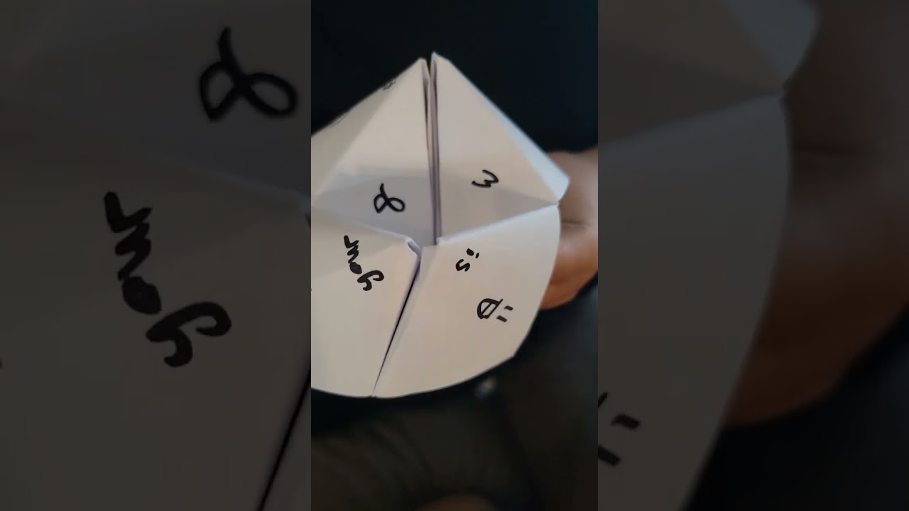 Fortune Teller #fortuneteller #advice #kids #fun #kidsvideo #papercraft #paper #chance #mileycyrus