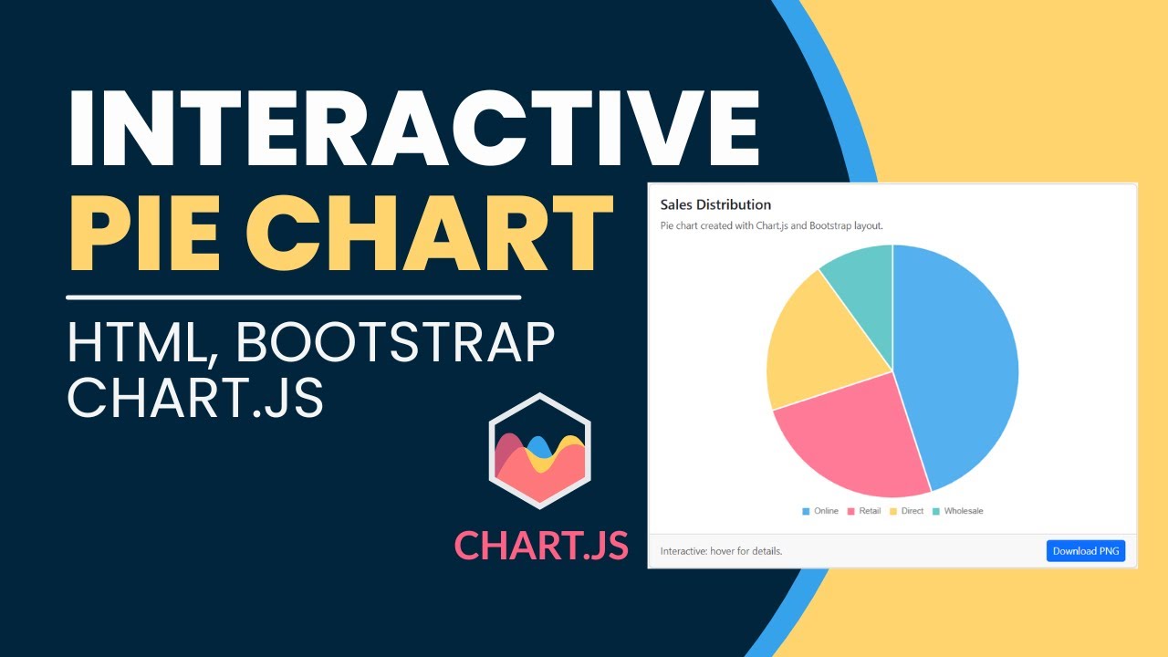 Build an Interactive Pie Chart with HTML, Bootstrap & Chart.js | Beginner to Pro Guide