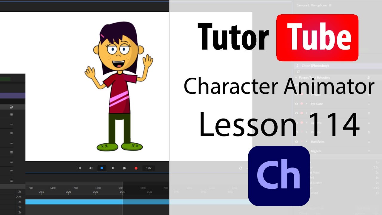 Adobe Character Animator Tutorial - Lesson 114 - Live Animation Setup