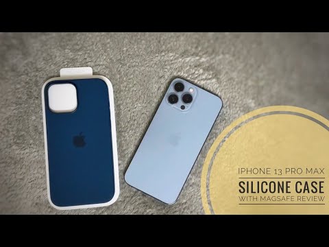 iPhone 13 Pro Max Silicone Case with MagSafe || Abyss Blue