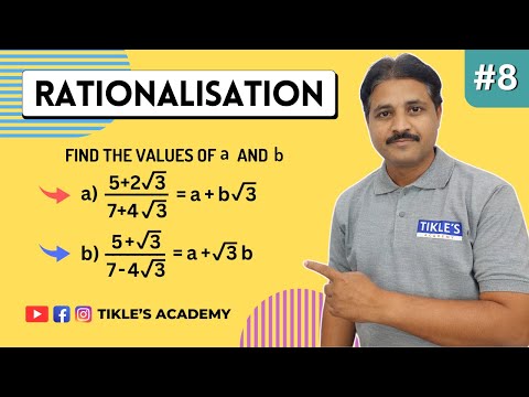 RATIONALISATION SOLVED PROBLEM 8 IN HINDI @TIKLESACADEMY
