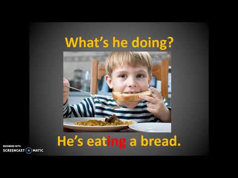 Actions and -ing ending