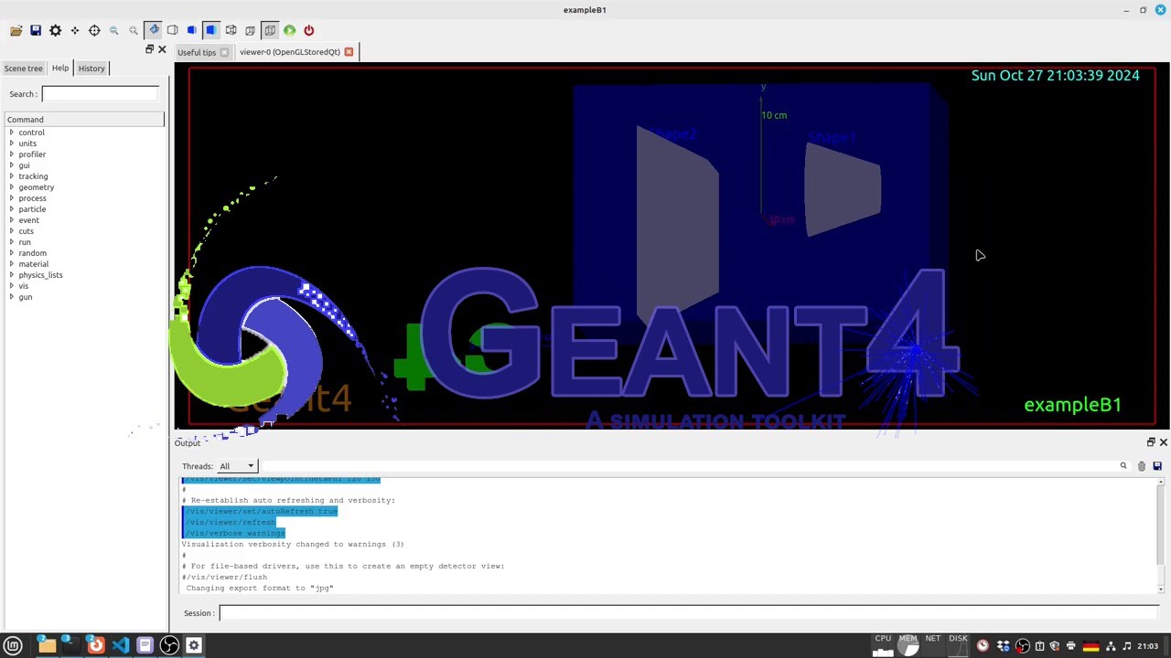 Geant4-11 Tutorial 2: Installation & Testing