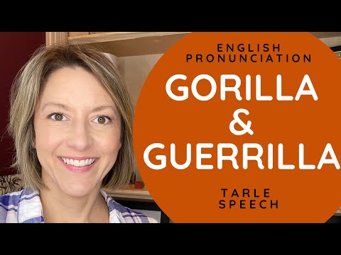 Learn to Pronounce GORILLA 🦍 & GUERRILLA - American English Homophone Pronunciation #learnenglish