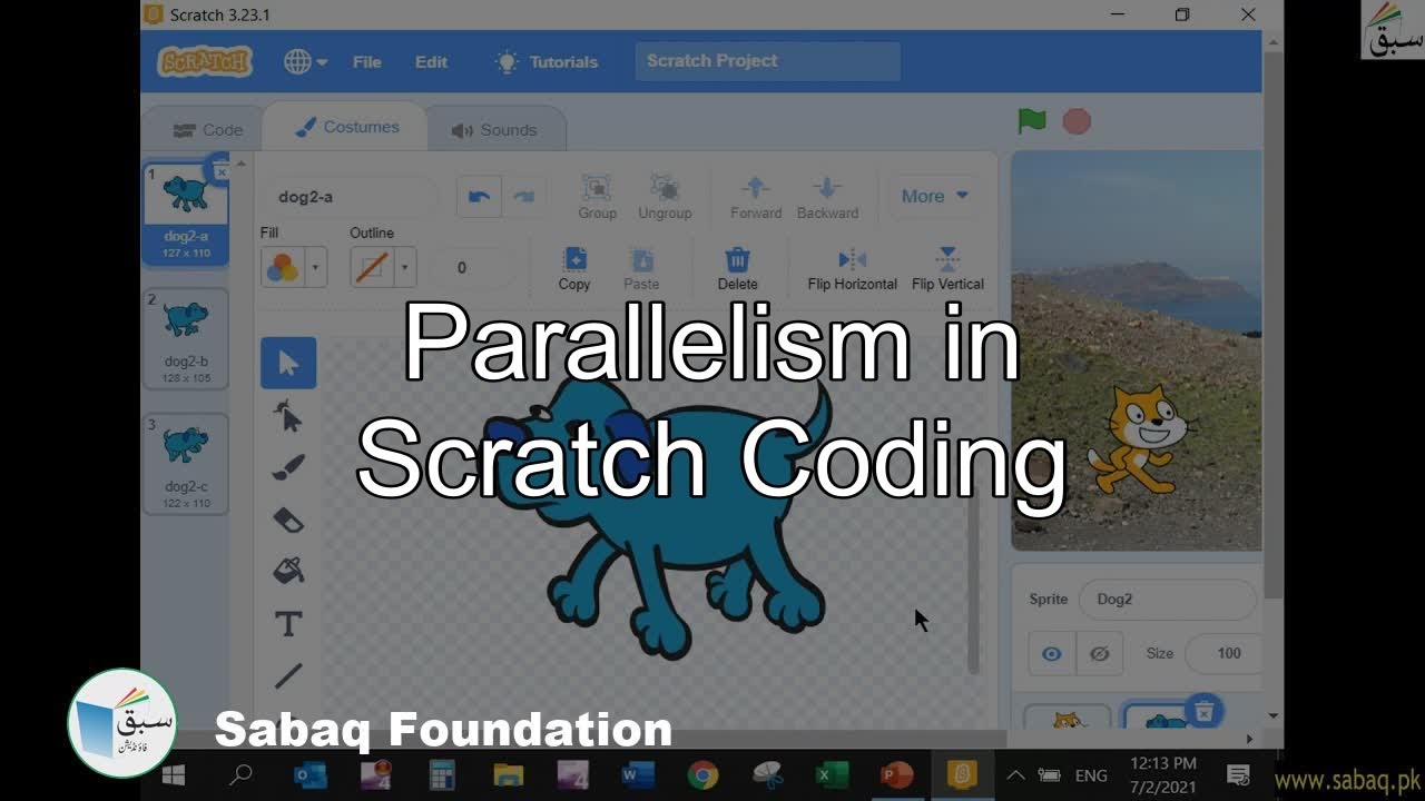 Parallelism in Scratch Coding, Computer Science Lecture | Sabaq.pk