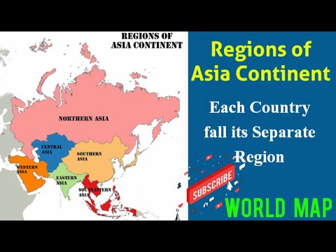 Five(5) Regions of Asia and Countries / What are the Regions of Asia / Asia Continent By All Regions