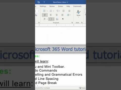 Microsoft 365 Word Customize Border #shorts