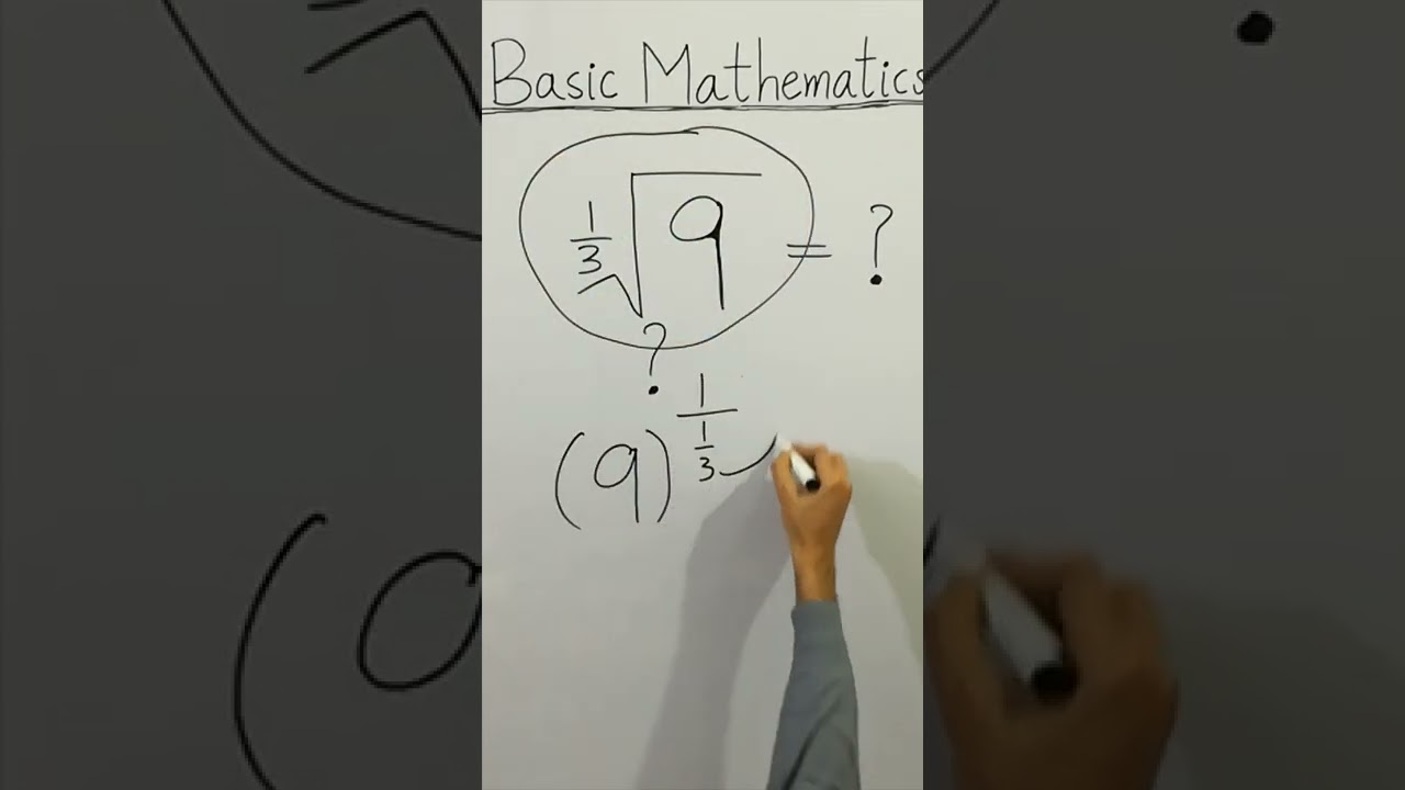 😳 CLEAN BASIC MATHEMATICS 1^∛9=? NOBODY CAN SOLVE! #Shorts