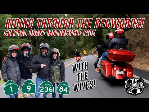 Central Coast Motorcycle Ride | Riding through the Redwoods | Carmel, Portola Valley Loop | 4K