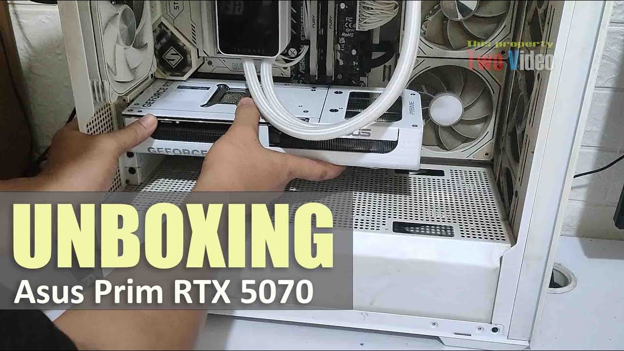 Asus prime geforce RTX 5070 White OC Edition 12GB Unboxing