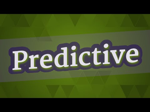 PREDICTIVE pronunciation • How to pronounce PREDICTIVE