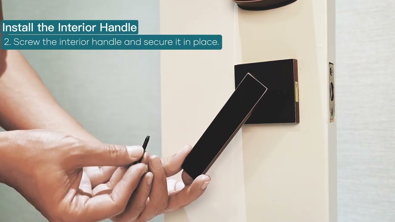 2 How to Install Hornbill A1/Y1/M1 Smart Deadbolt Door Lock Handle Set？