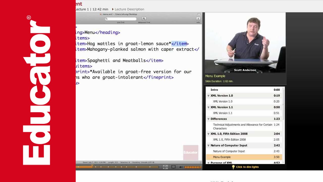 XML: XML as Document and Computer Inputs