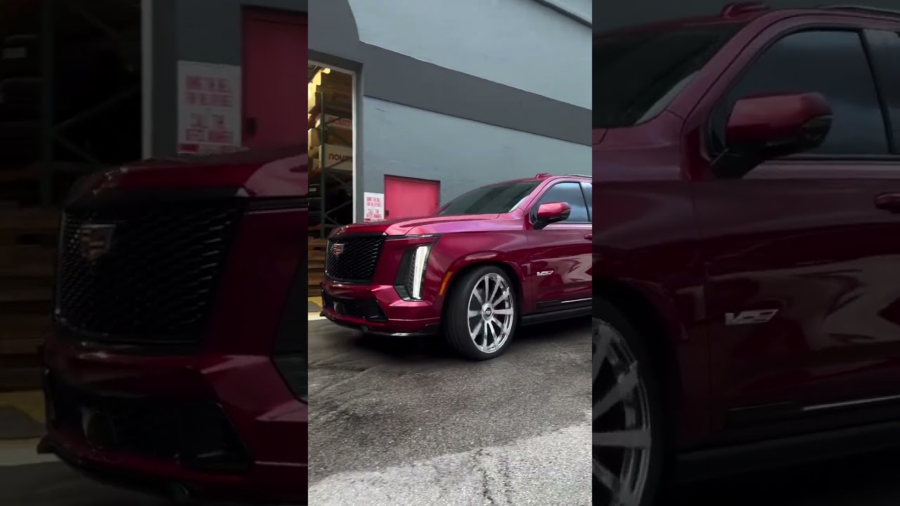 2026 Cadillac Escalade on 26 inch wheels. ©️ @ wheelsboutique on IG #automobile #escalade #cars