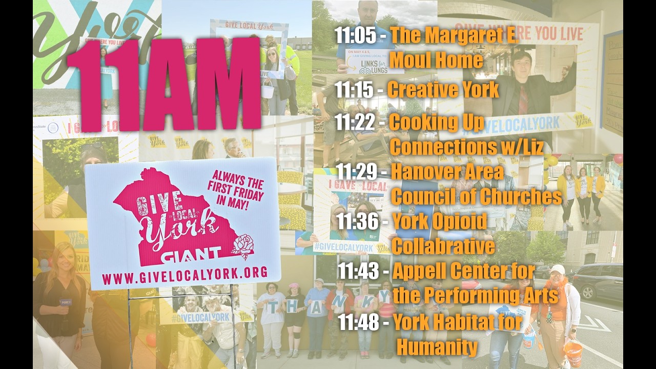 11 AM Livestream: Give Local York 2026