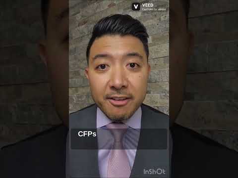 What is a CFP Designation? #financialmatters #financialplanning