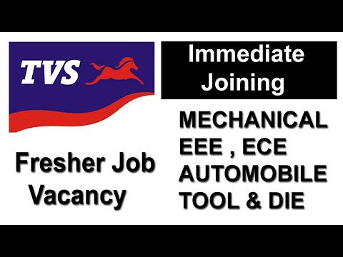 TVS Motor Company Job Vacancy | Fresher Interview | Mech, EEE, ECE, Auto, Tool & Die