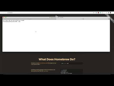 How to install brew on mac