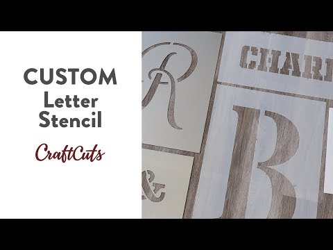 CUSTOM LETTER STENCIL - Product Video | Craftcuts.com