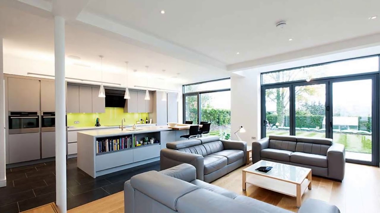 Open Plan Kitchen Dining Living Room Modern Designs