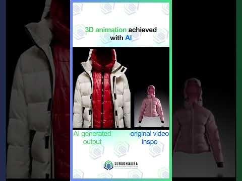 💃AI is transforming fashion ads into stunning visuals without even touching 3D software!#AIInFashion