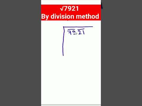 square root of 7921 by division method || #class8thmaths || #7921tricks || #pankajdhakadsir