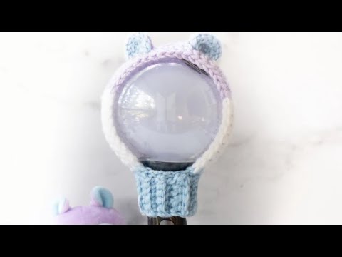 BTS J-Hope Unmasked Mang ARMY Bomb Light Stick Cover Crochet Tutorial for crafty Bangtan fans