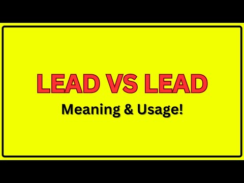 Lead vs. Led | Meaning of Lead and Led | Lead vs. Led In a Sentence