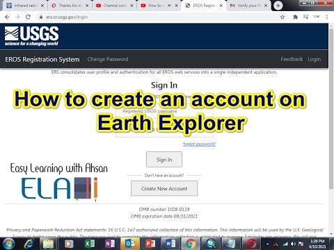 How to create an account on the Earth Explorer | Earth Explorer part 1 of 3