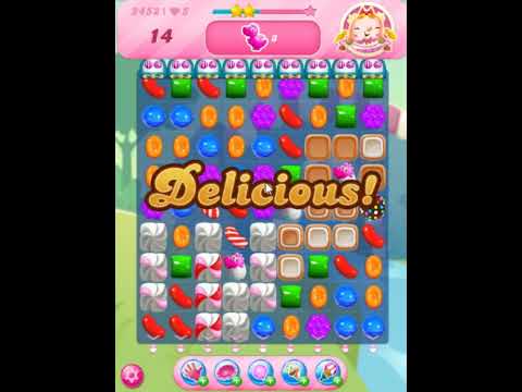 Candy Crush Saga Level 2452 Get Sugar Stars, 18 Moves Completed