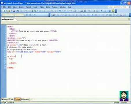 Web Page Tutorial #02: More HTML & Microsoft Front Page