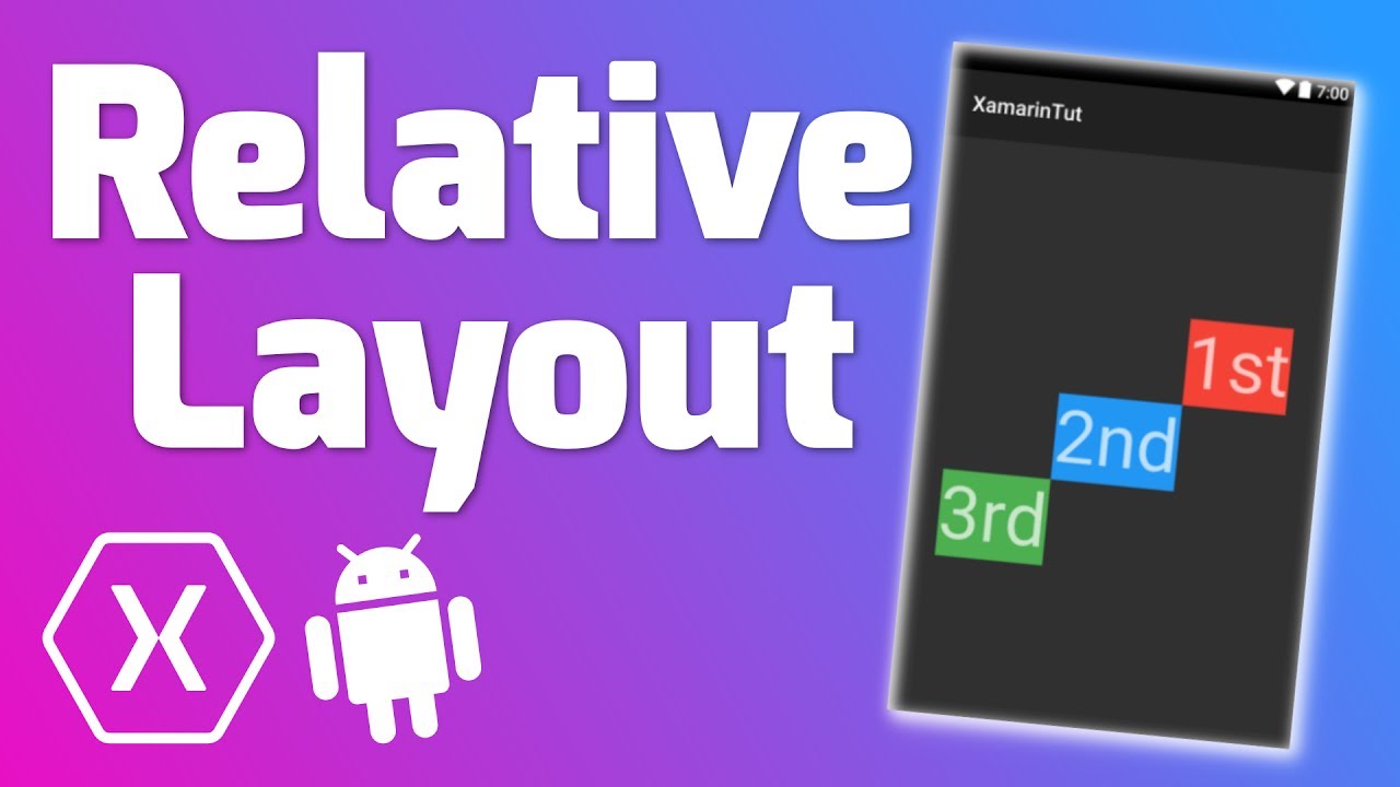 RELATIVE LAYOUT - Quick Tutorial (Xamarin Android)
