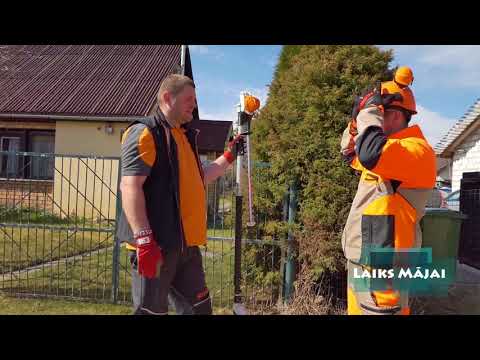 Garās dārza šķēres. Stihl. Ginalas.