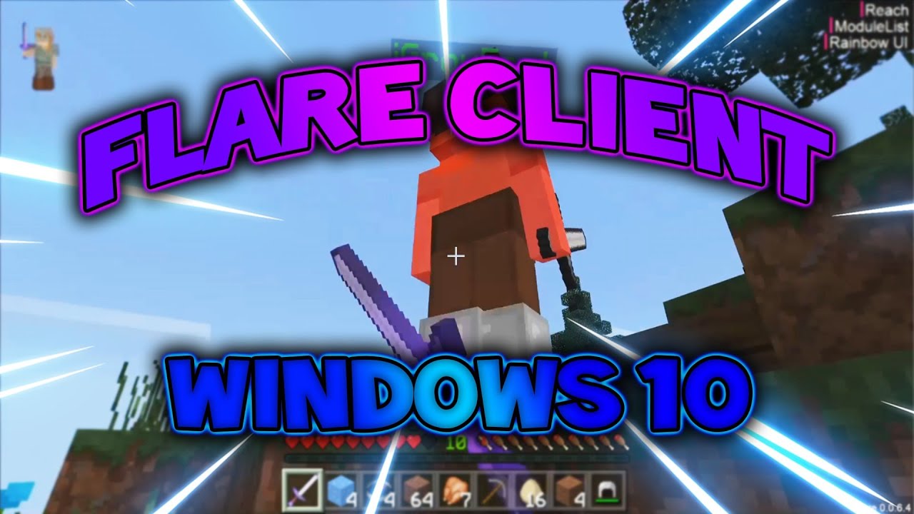 [Free] MINECRAFT WINDOWS 10 HACKED CLIENT (Flare)