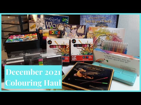 December Colouring Haul & What I Got For Christmas (Colouring Related)