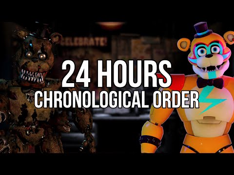 BEATING ALL FNAF GAMES IN 24 HOURS IN CHRONOLOGICAL ORDER
