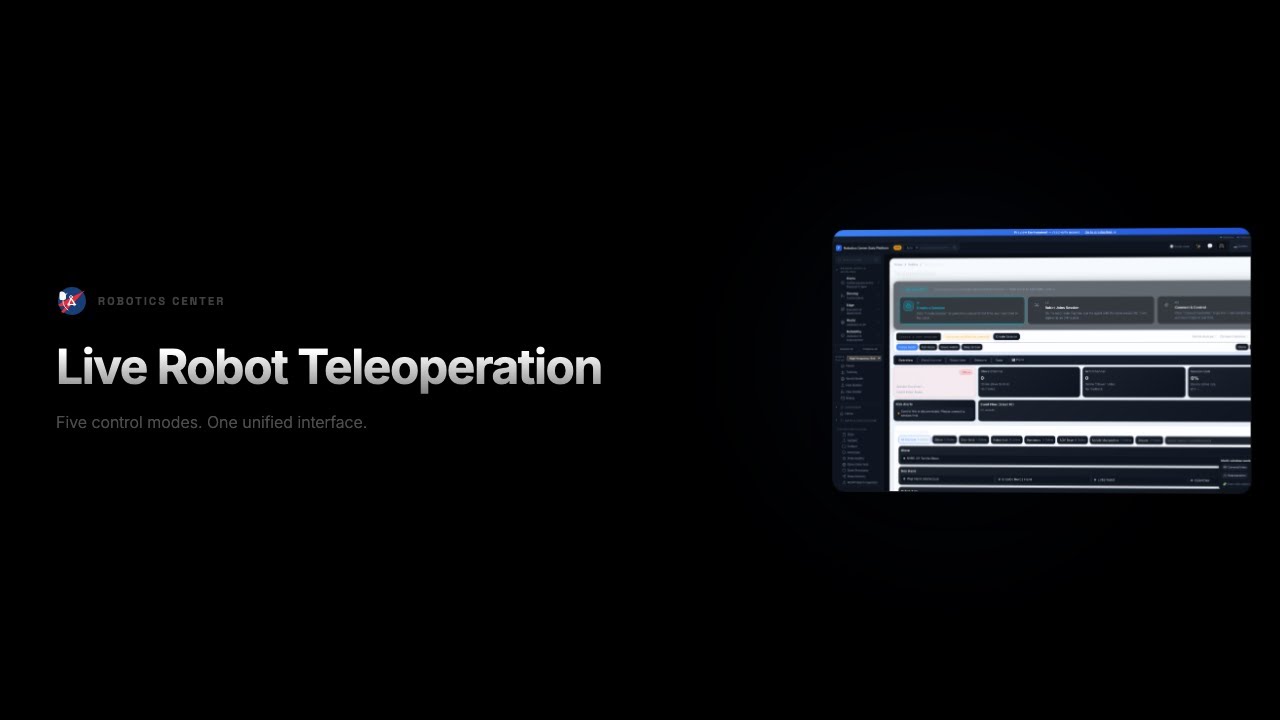 #02 Live Robot Teleoperation — Robotics Center Platform Tutorial