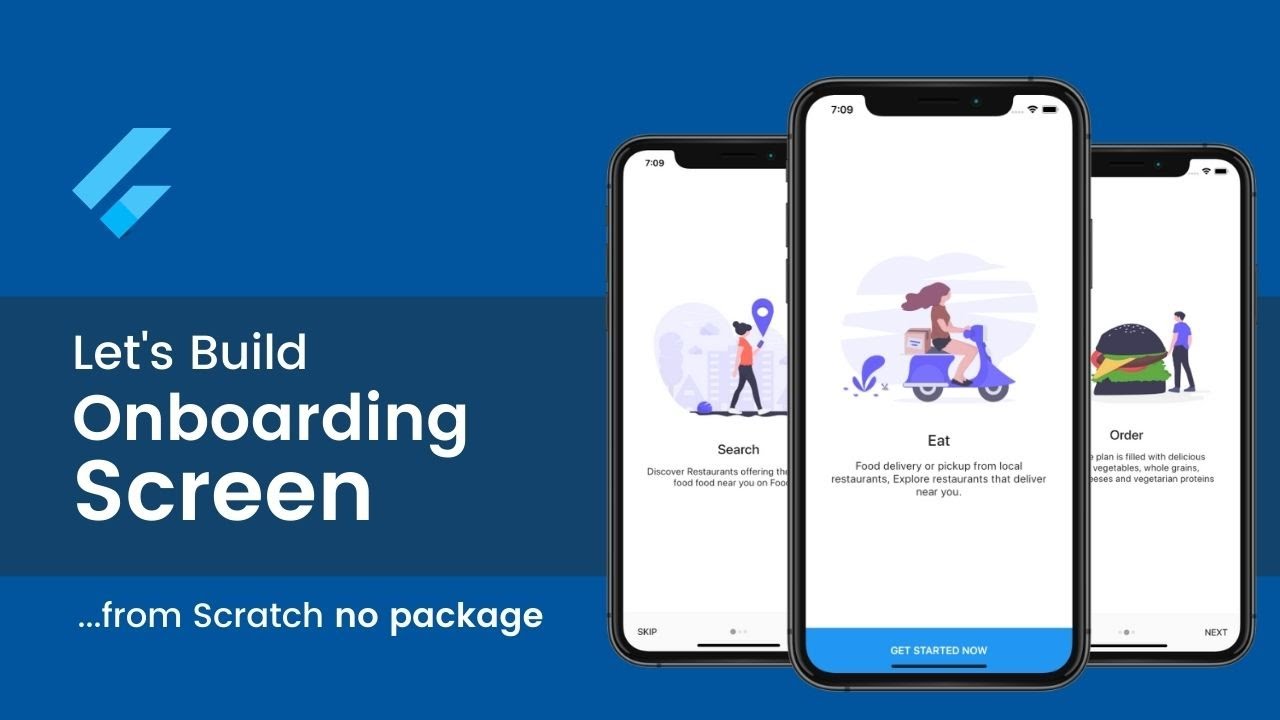 Flutter Onboarding Screen Design from Scratch without any library | Flutter Tutorial For Beginners