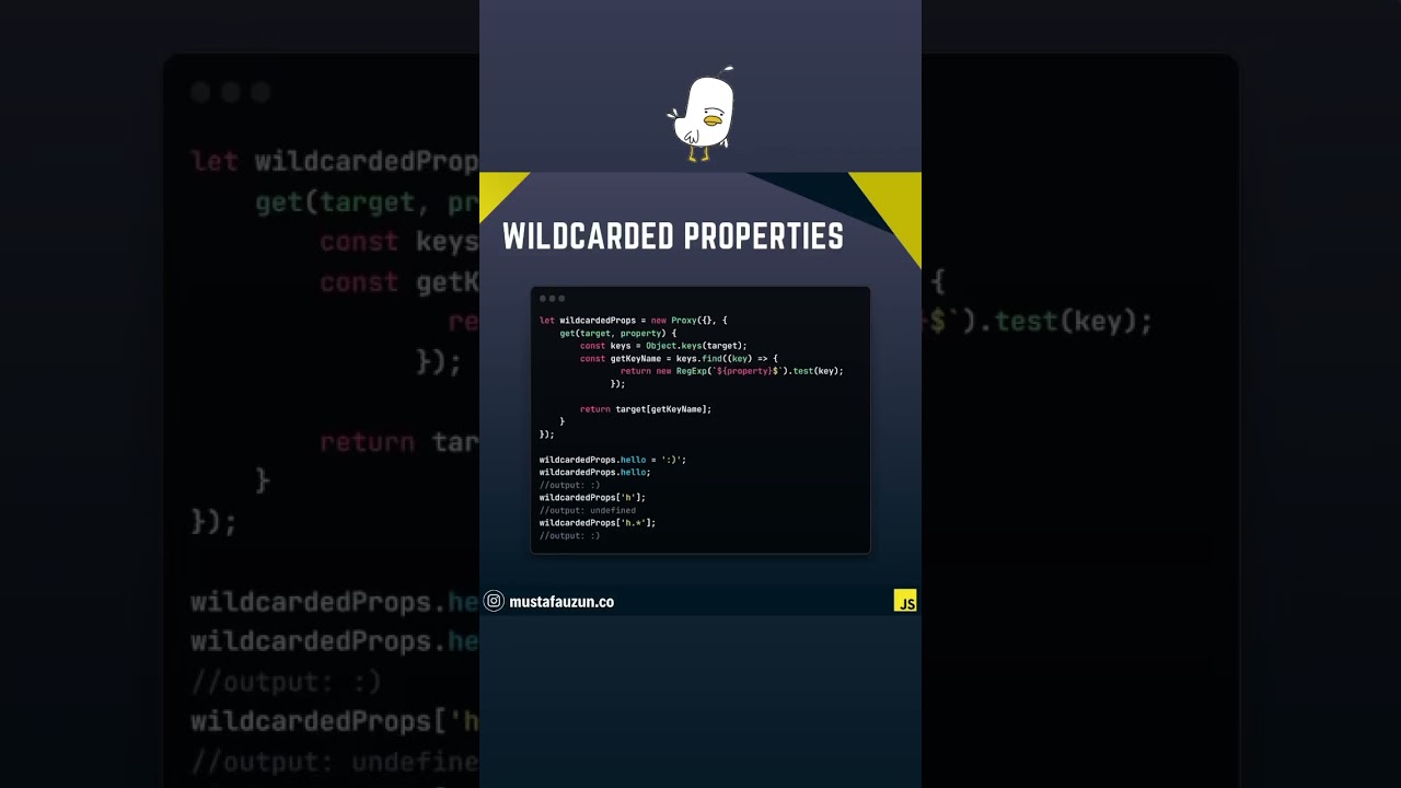 Javascript, Wildcarded Properties #javascript