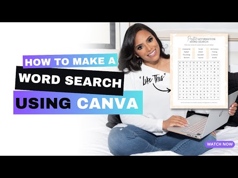 Canva Tutorial: How to Create a Word Search on Canva