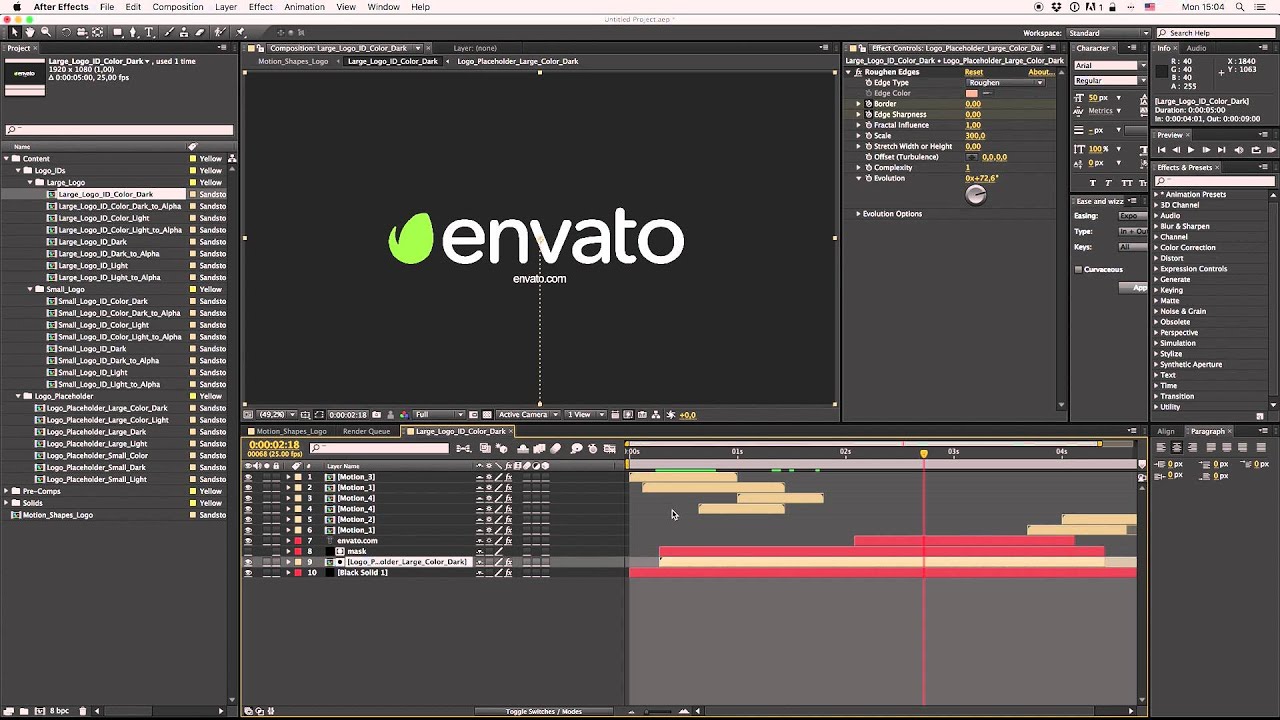 Motion Shapes Logo Tutorial (After Effects Template)