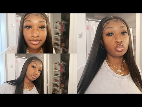 Long Straight Hair 13x4 HD Lace Front Wig ft Geeta Hair