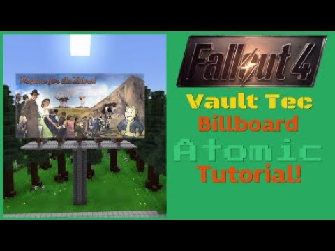 Fallout 4 Vault Tec billboard Minecraft Map