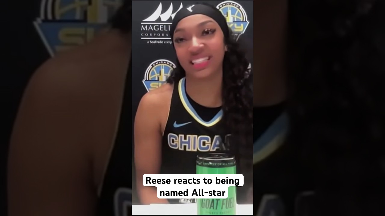 Angel Reese reacts to being named WNBA All-Star #angelreese #wnba #caitlinclark #sports