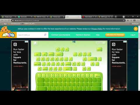 playing keybraod challenge with with brother who ABCya! • Learning Games and Apps for Kid